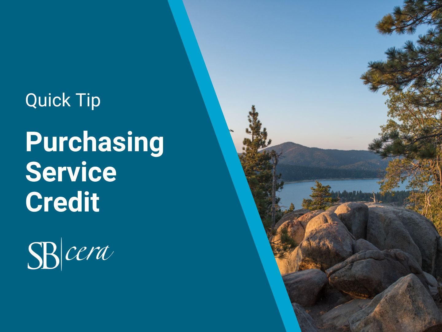 Purchasing Service Credit - SBCERA
