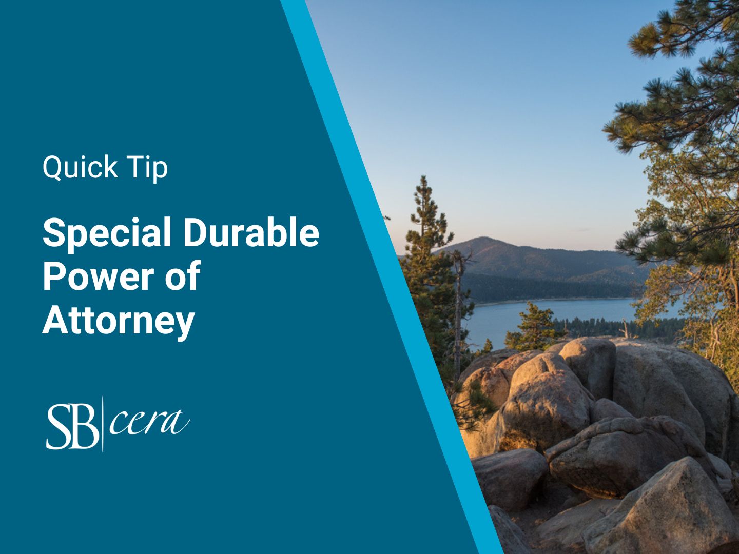 Special Durable Power of Attorney - SBCERA